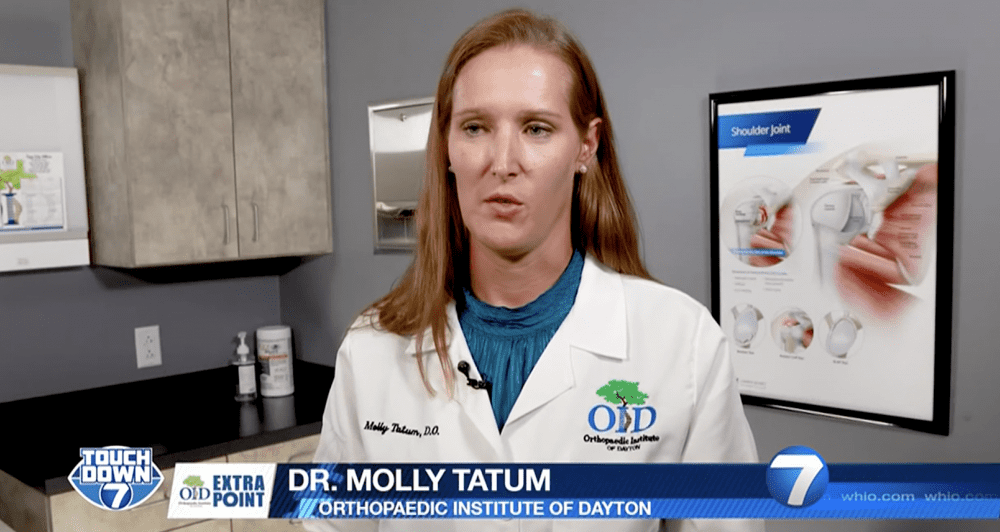 Dr. Tatum Touchdown 7 Health Minute – Orthopaedic Institute of Dayton Dr. Tatum Touchdown 7 Health Minute – Orthopaedic Institute of Dayton